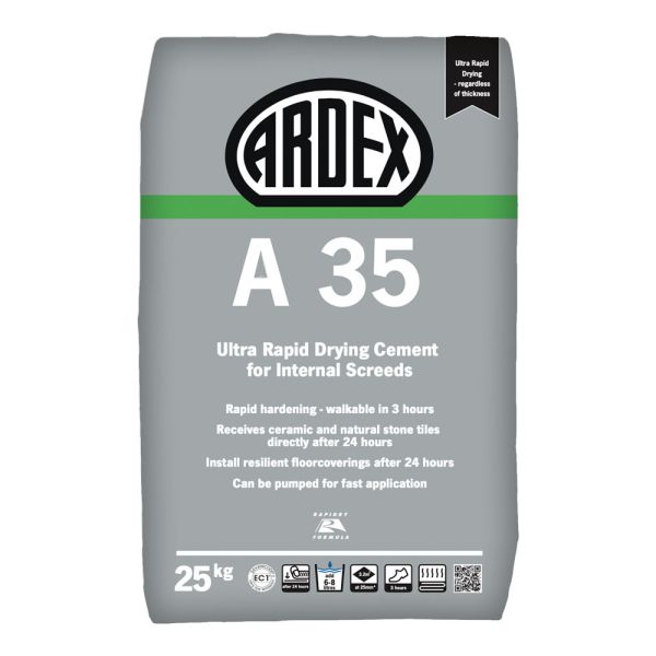 Ardex A35 Rapid Setting Cement For Internal Screeds (See Options)