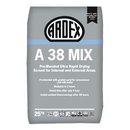 Ardex A38 Mix Pre Blended Ultra Rapid Drying Screed (See Options)